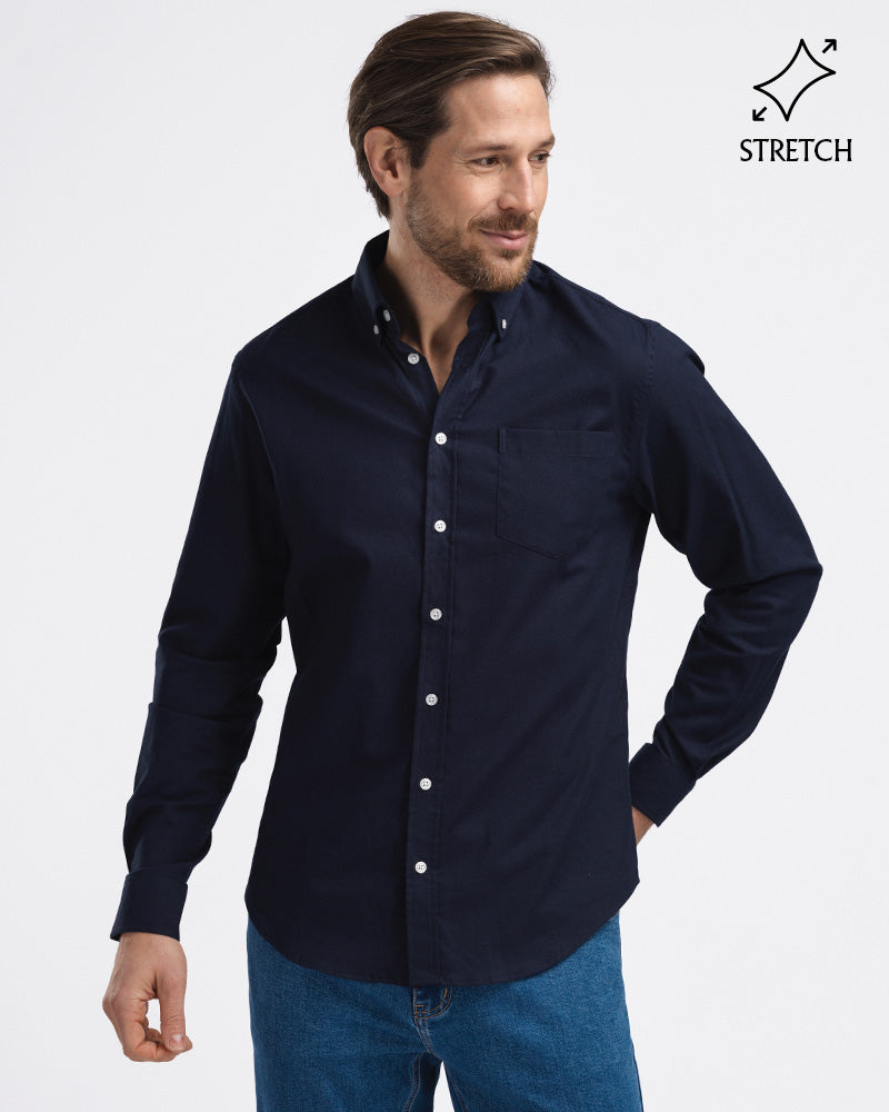 Perfect Oxford Stretch Marine – MediumTall
